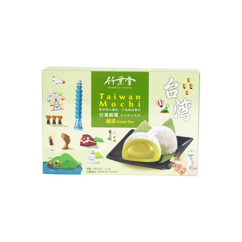 Matcha Green Tea Daifuku Mochi Bamboo House 210gm