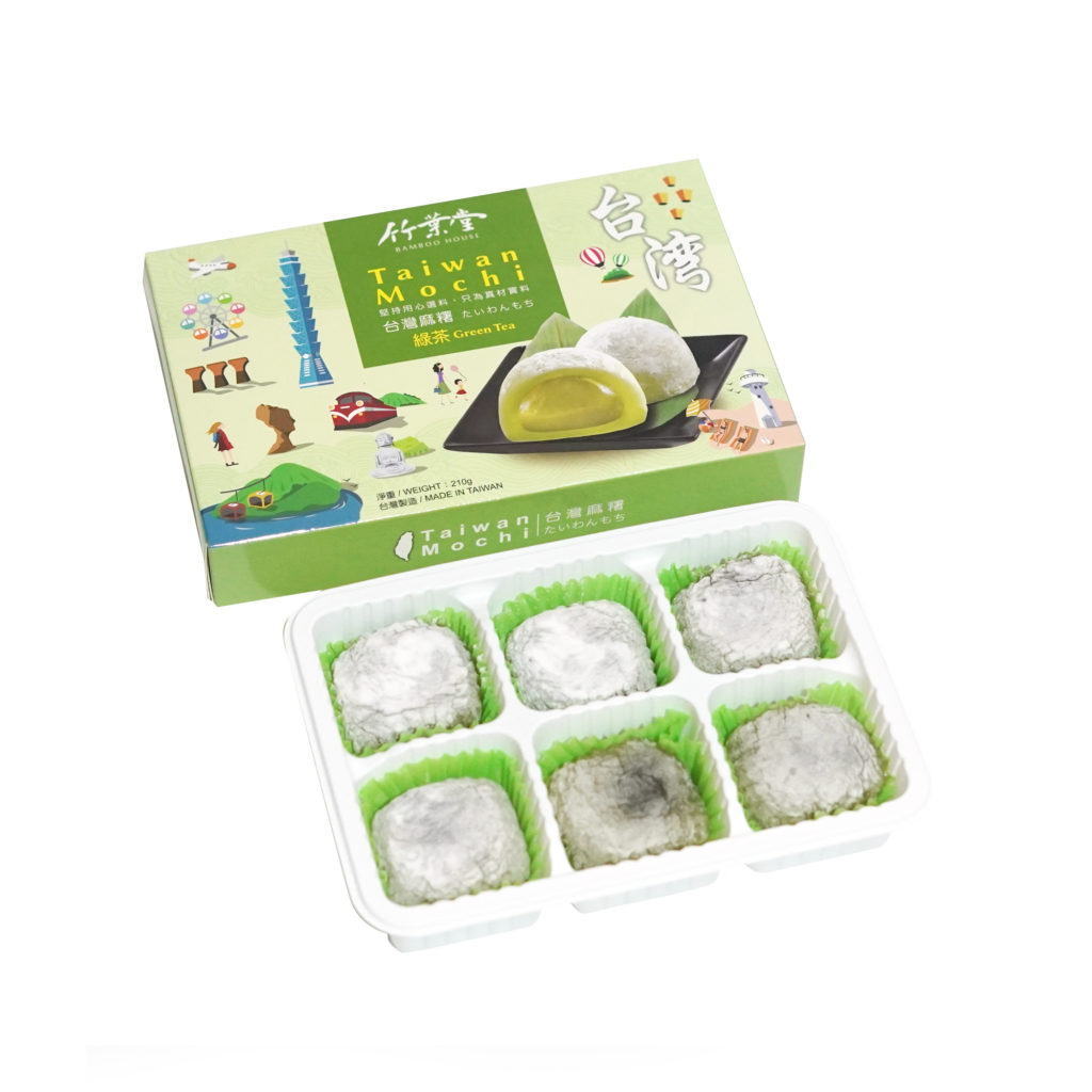 Matcha Green Tea Daifuku Mochi Bamboo House 210gm
